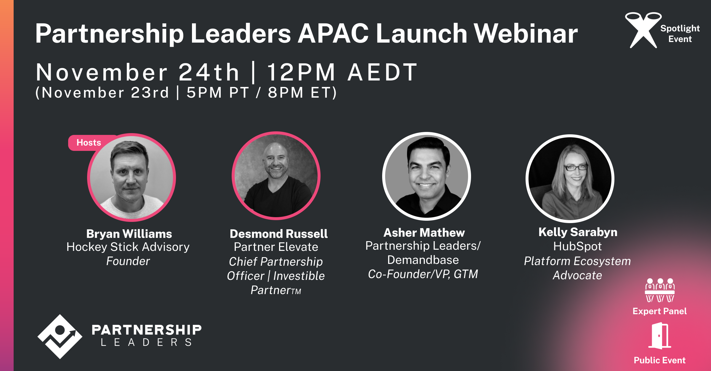 Partnership Leaders Panel: Partnership Leaders APAC Launch Webinar